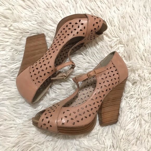 Restricted | Shoes | Restricted Bohemian Geometric Leather Heels | Poshmark